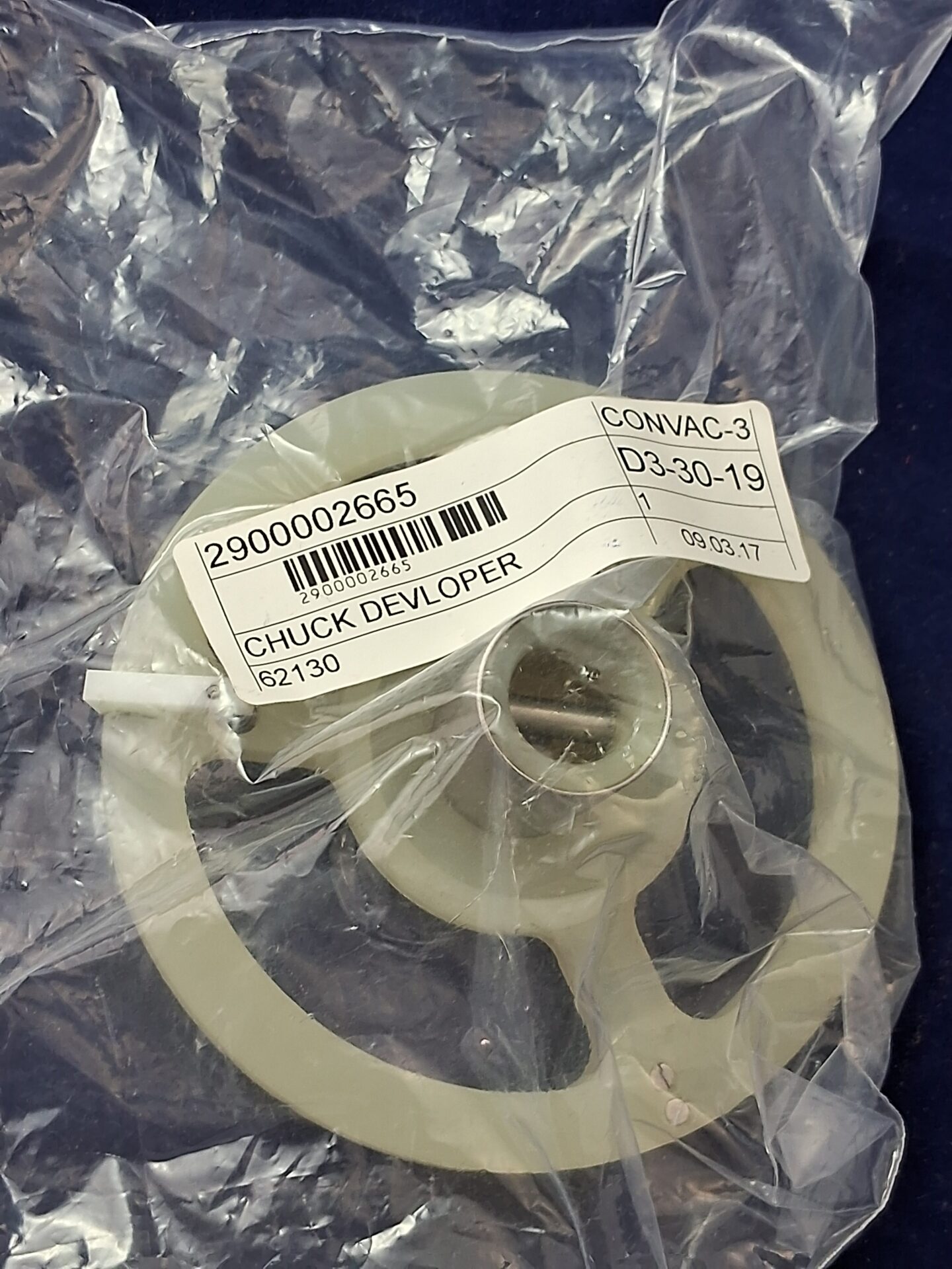 Convac-Chuck Developer D3-30-19-D3-30-19-Chuck Developer / Wafer Tool ...