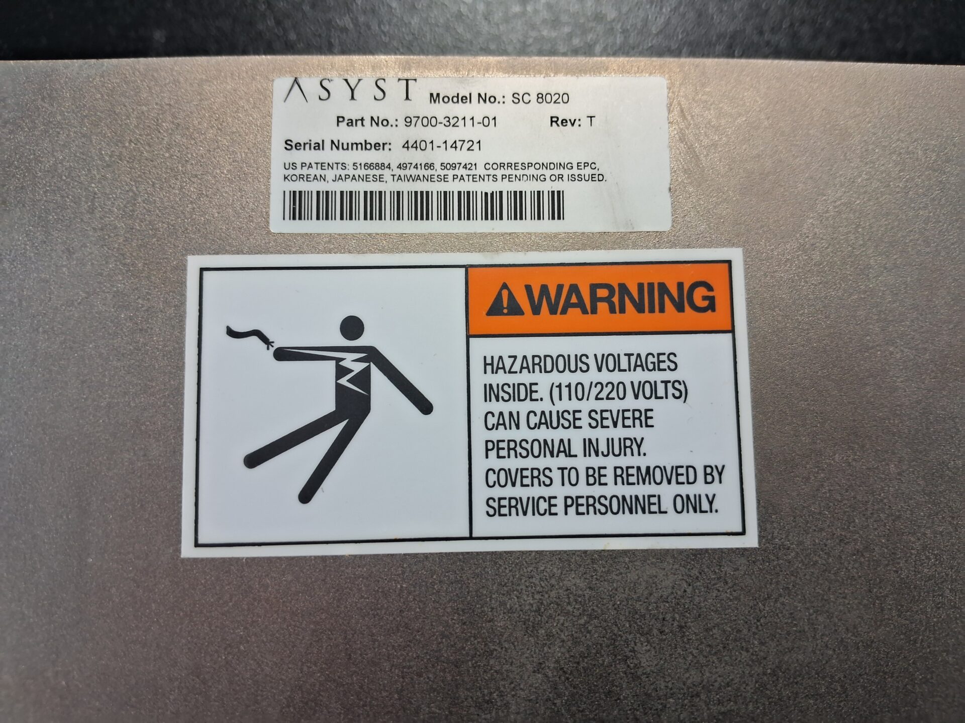 ASYST Technologies - Storage Controller - SC 8020 - Storage Controller ...
